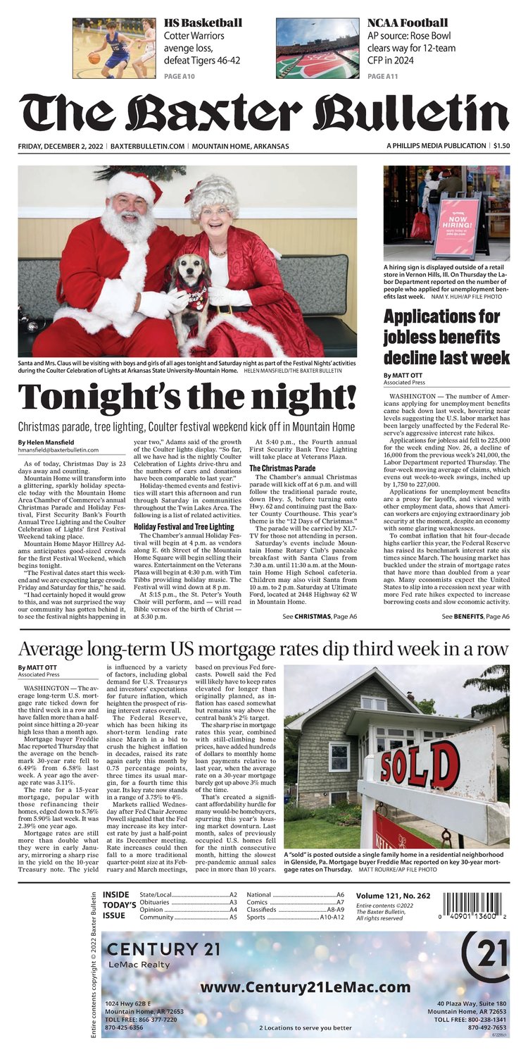 Friday, December 2, 2022 | Baxter Bulletin